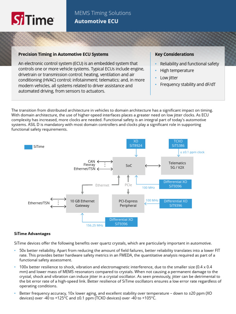 AppBrief Automotive ECU | PDF | Electrical Engineering | Computer ...