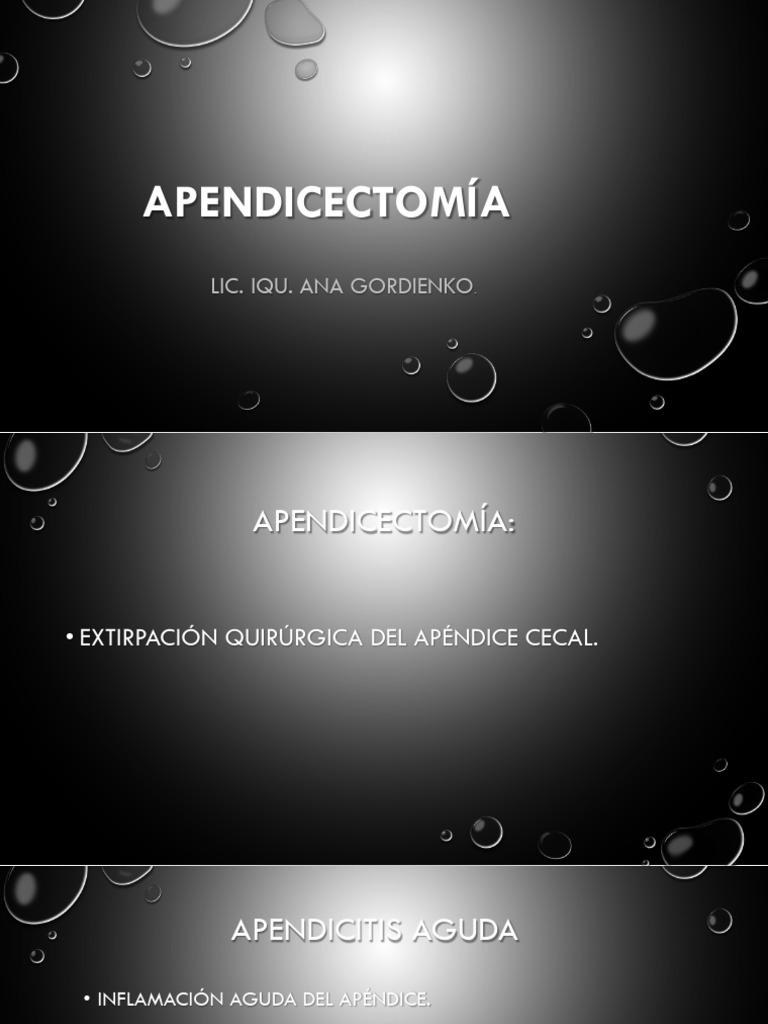 Apendicectomía 1 | PDF | Gastroenterología | Medicina CLINICA