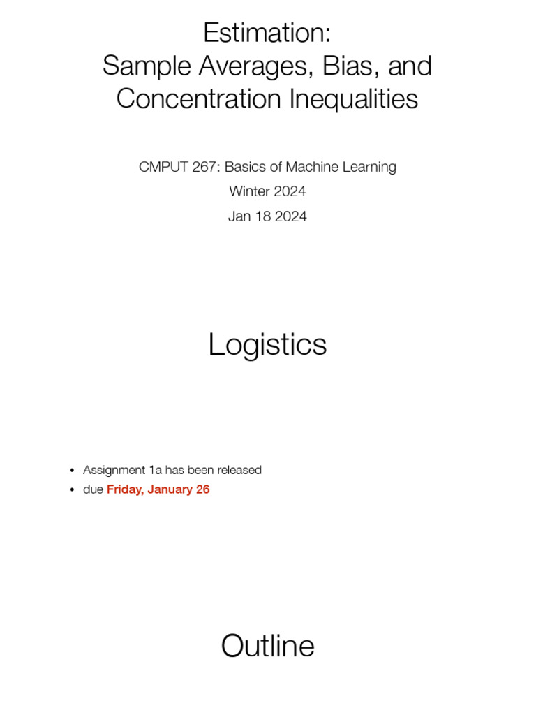 04 Estimation Pdf Bias Of An Estimator Estimator