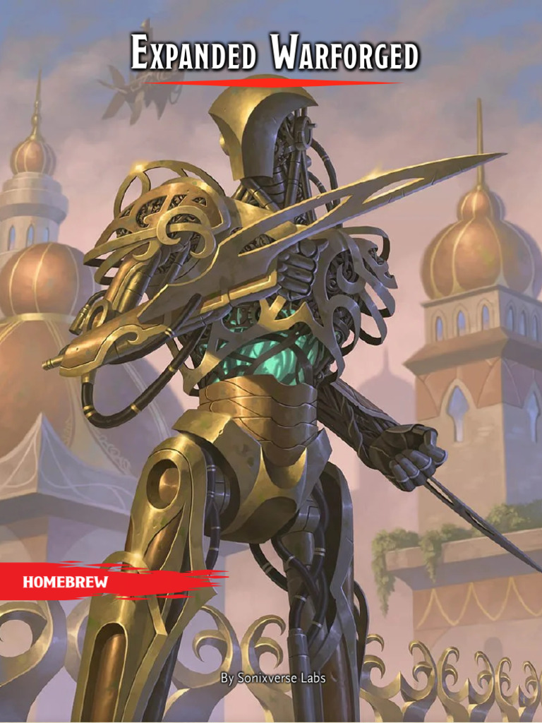 Expanded Warforged - GM Binder | PDF | Military