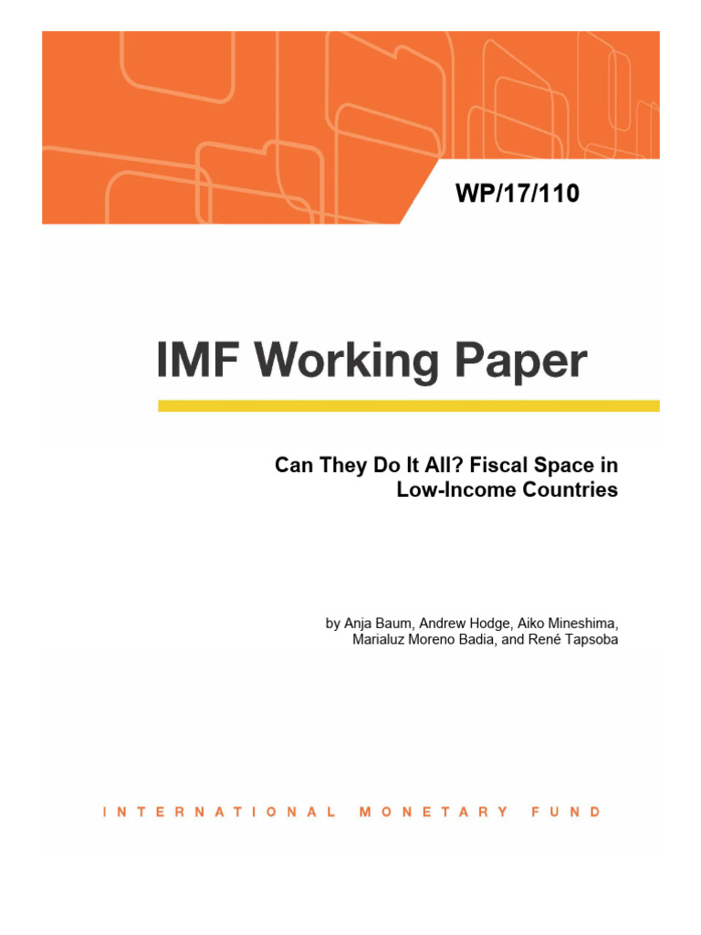 Groupe 3 Espace Fiscale IMF | PDF | International Monetary Fund | Macroeconomics