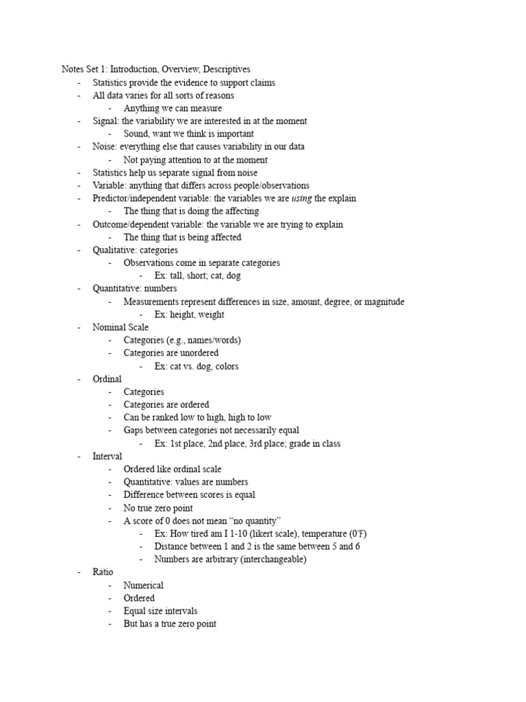 Statistics Final Review Pdf Type I And Type Ii Errors P Value 5977