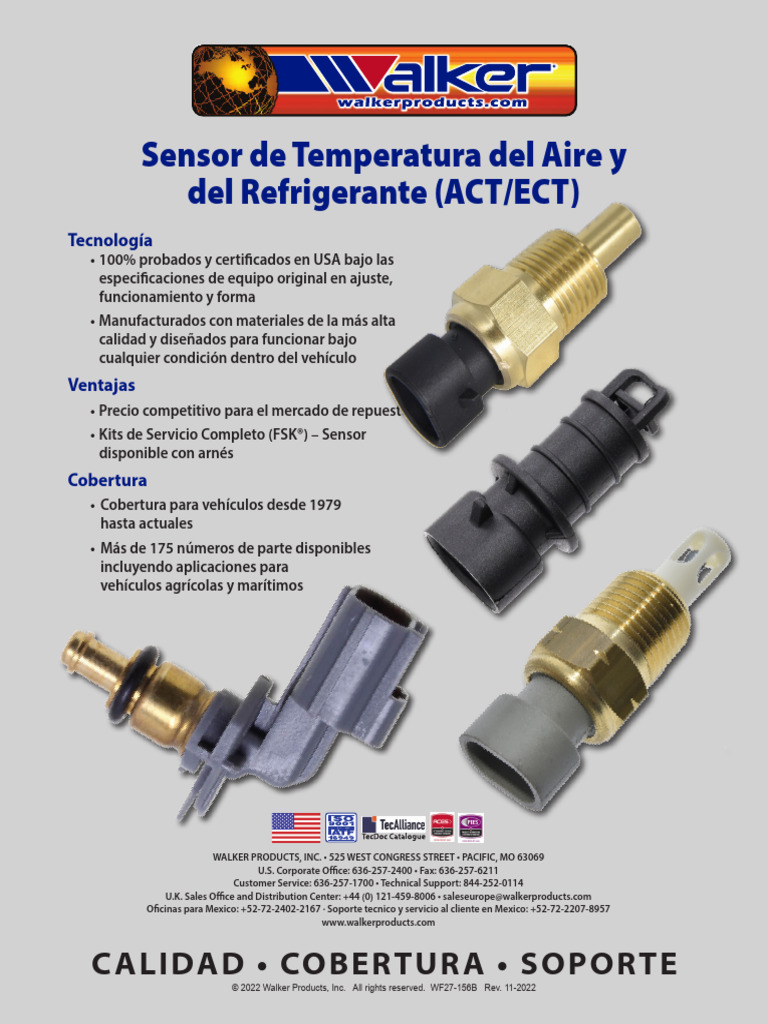 AIR AND COOLANT TEMPERATURE SENSORS Spanish | PDF | Termostato