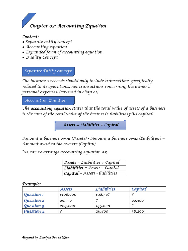 Chap 2 Accounting Equation | PDF | Debits And Credits | Expense