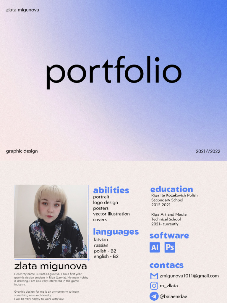Migunova VG12 Portfolio | PDF | The Arts