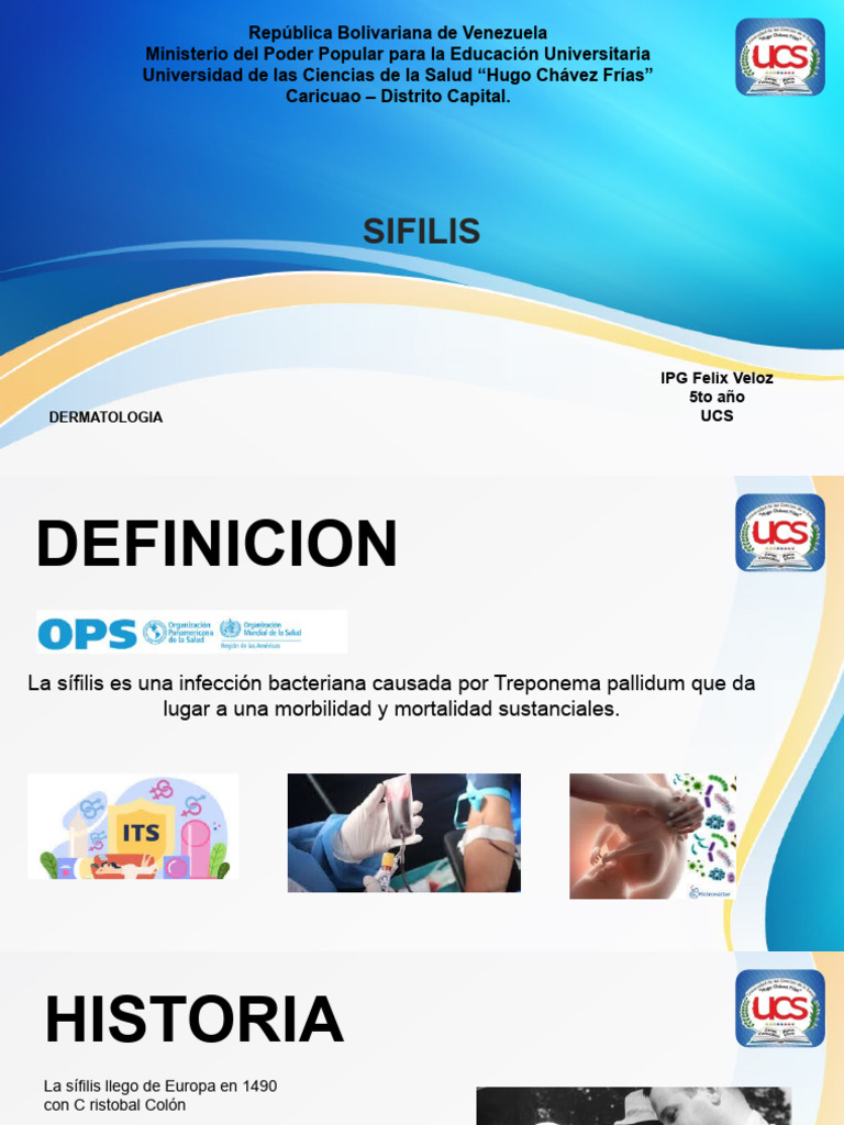 Sífilis: Definición y Tratamiento | PDF | Especialidades Medicas ...