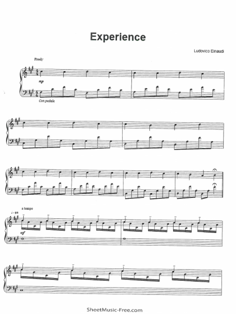 Partituras Experience | PDF