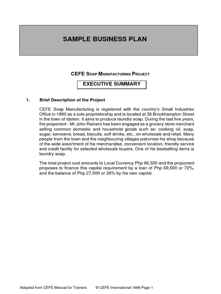 Business Plan Sample Market Plan | PDF | Retail | Prices