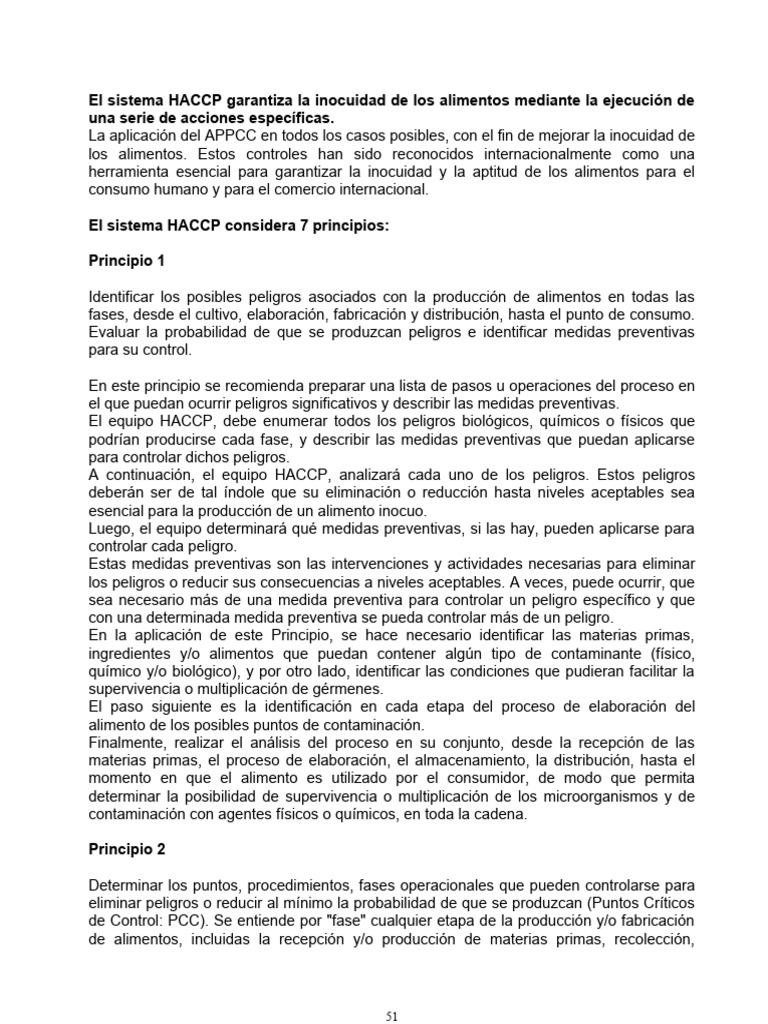 Sistema APPCC | PDF | Análisis de Riesgo y Puntos Críticos de Control