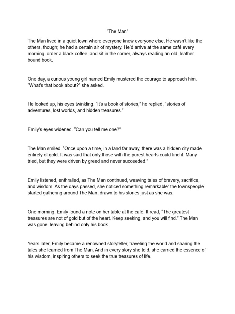 The Man (A Short Story) | PDF