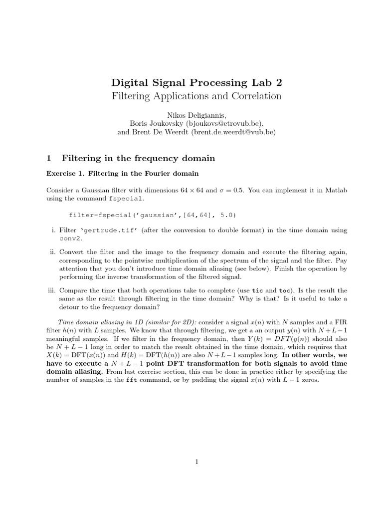 DSP Lab 2 | PDF | Electrocardiography | Filter (Signal Processing)