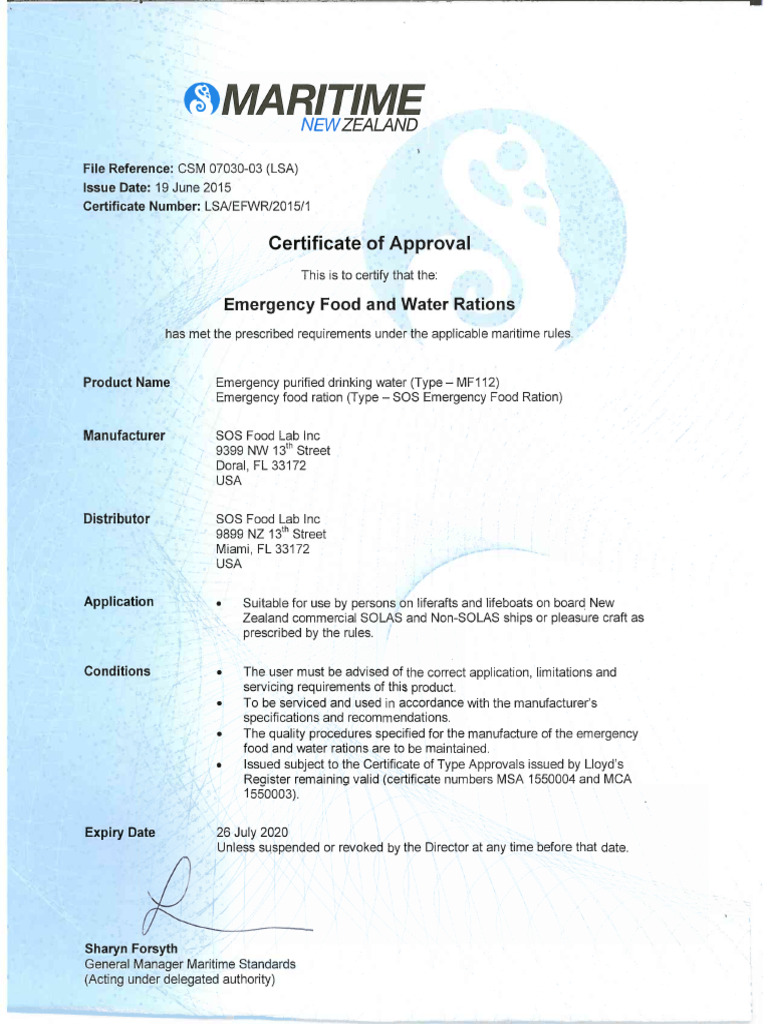 Maritime New Zealand Certification | PDF