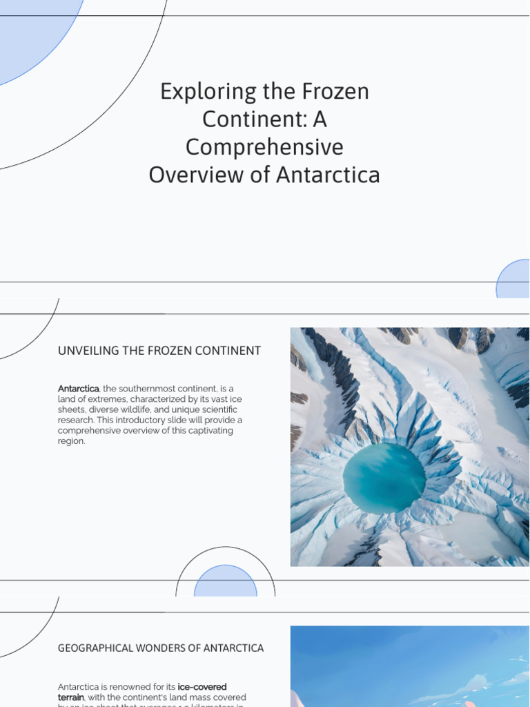 Overview of Antarctica's Ecosystem and Research | PDF | Science ...
