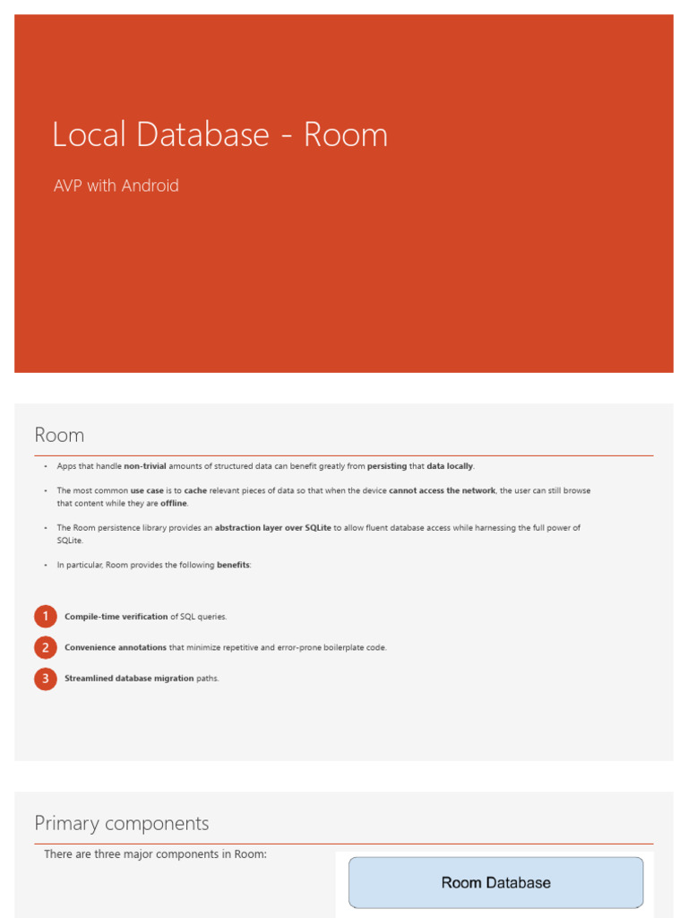 Droid - Database - Room | PDF | Databases | Mobile App
