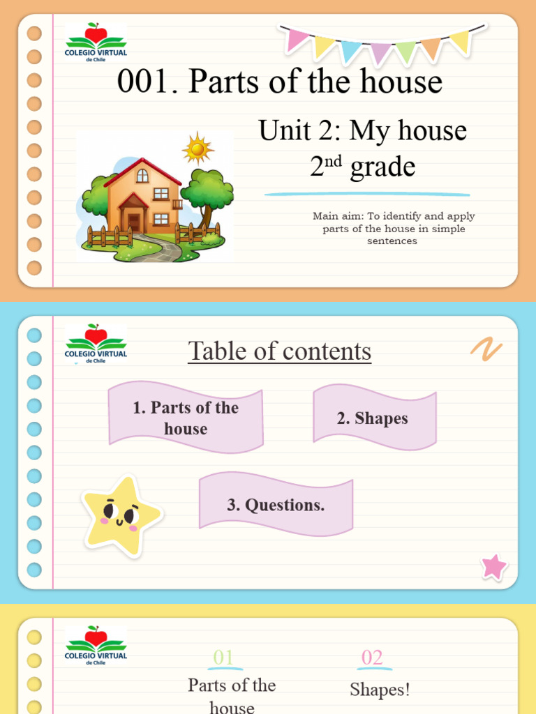 001 2b Ingles Teorico Unidad 2 Parts of The House | PDF | Room | Home