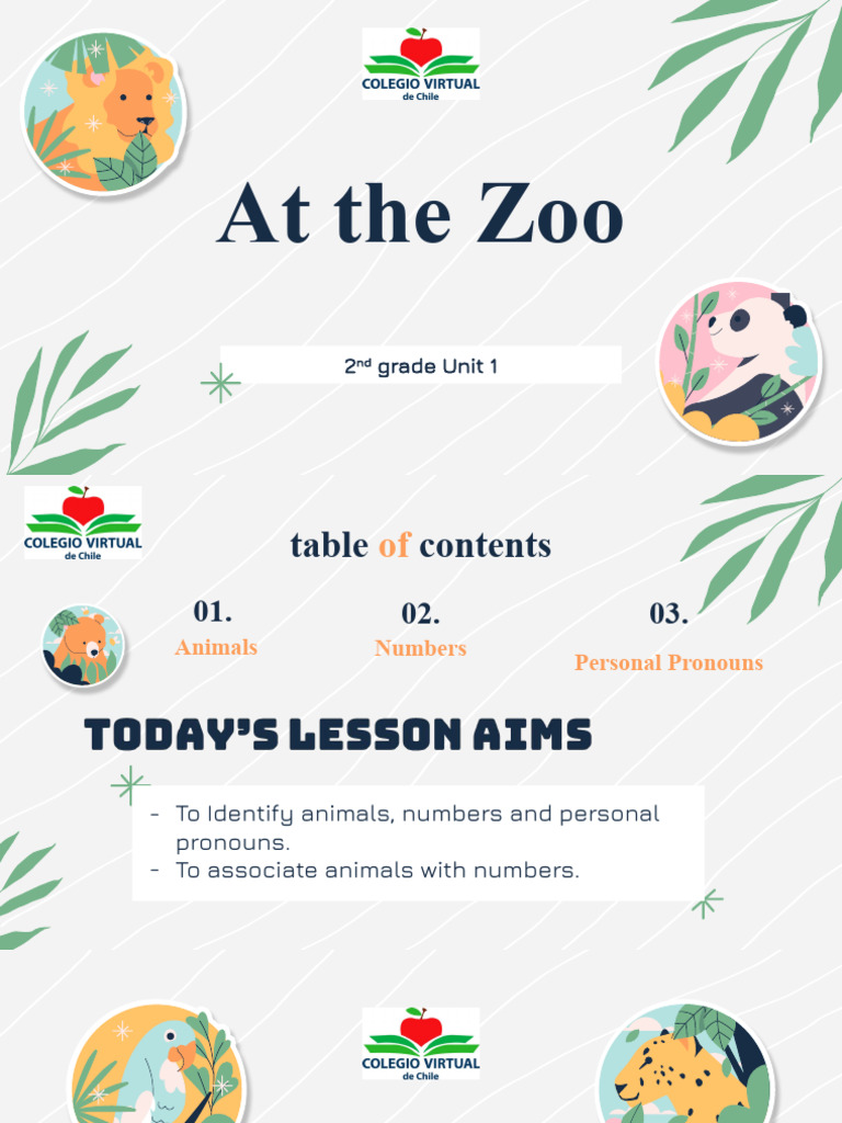 001 2b Inglés Teórico Unidad1 Animals | PDF