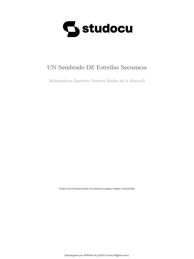 Un Sembrado de Estrellas Secuencia | PDF | Escritura | Evaluación