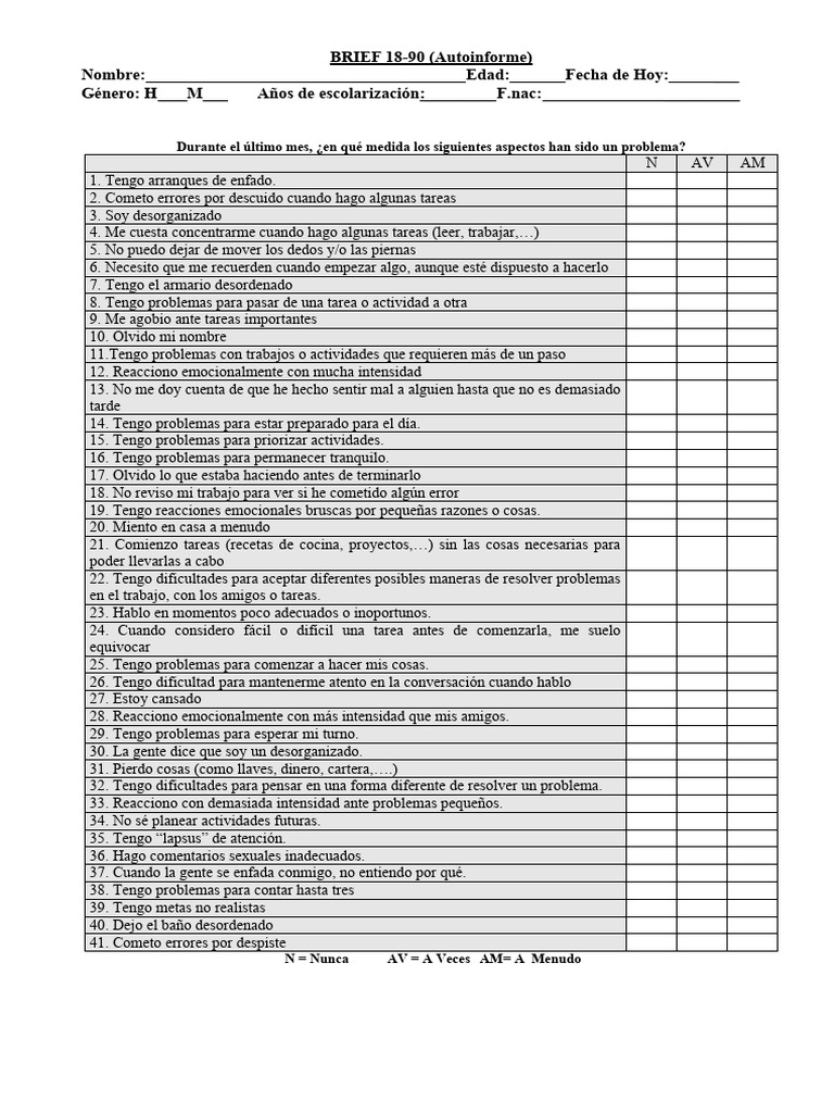 Autoinforme Brief 18-90 | PDF