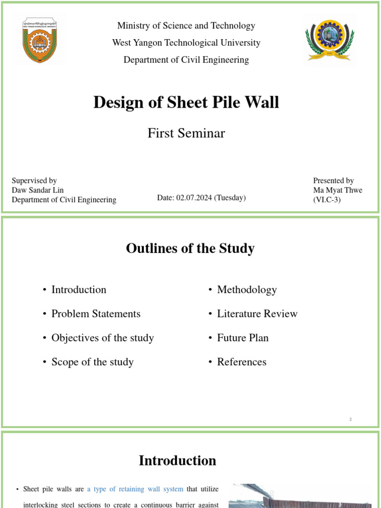 Myat Thwe (VI.C-3) First Seminar-28.6.24 | PDF | Deep Foundation ...