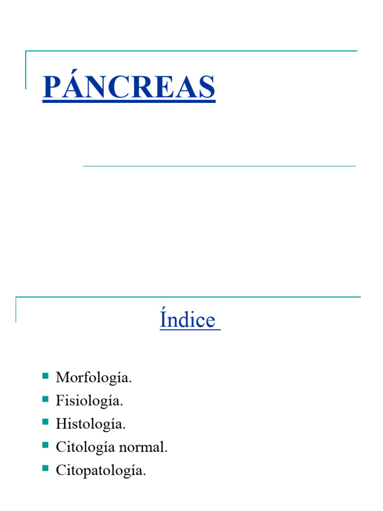 PÁNCREAS | PDF | Páncreas | Abdomen
