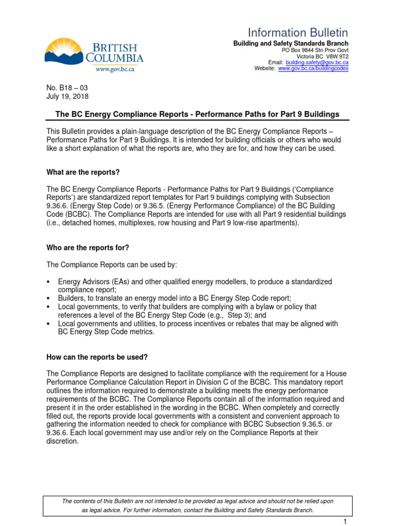 b18-03 July2018 Energy Compliance Reports | PDF | Building Insulation ...