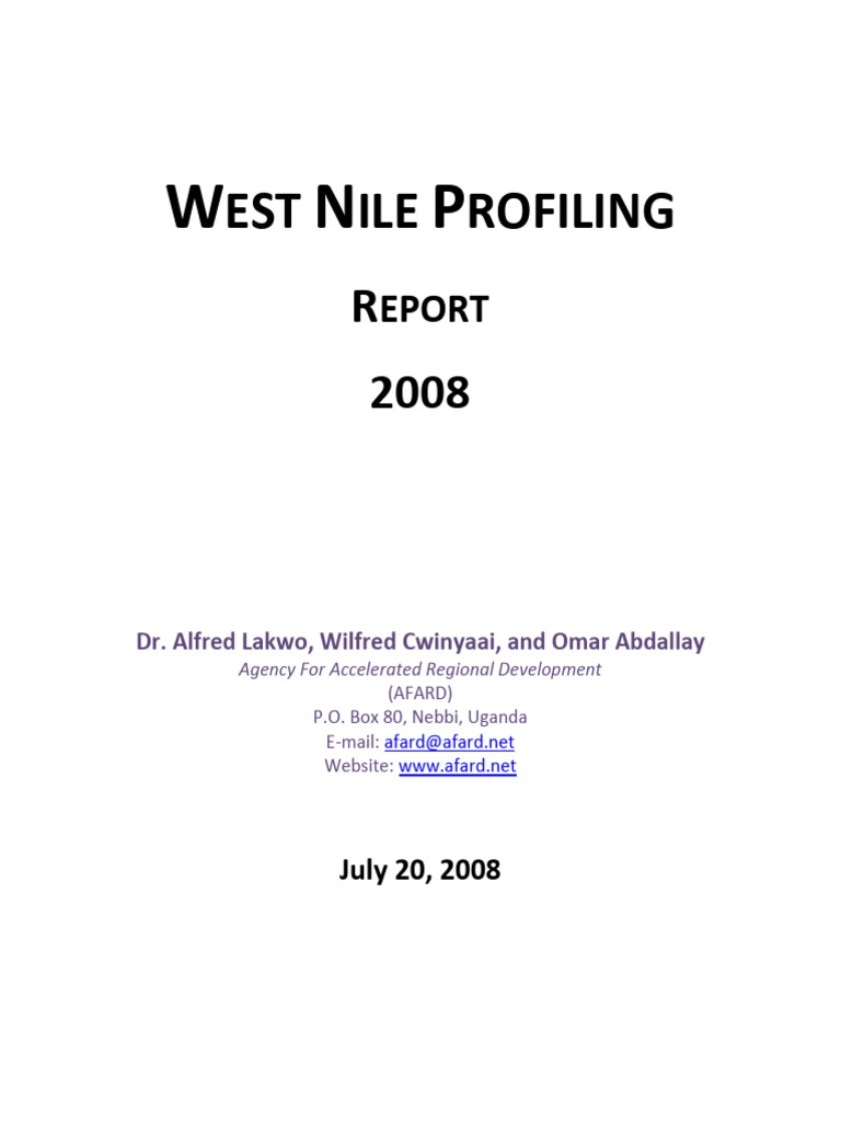 West Nile Region Development Report 2008 | PDF | Lord's Resistance Army ...