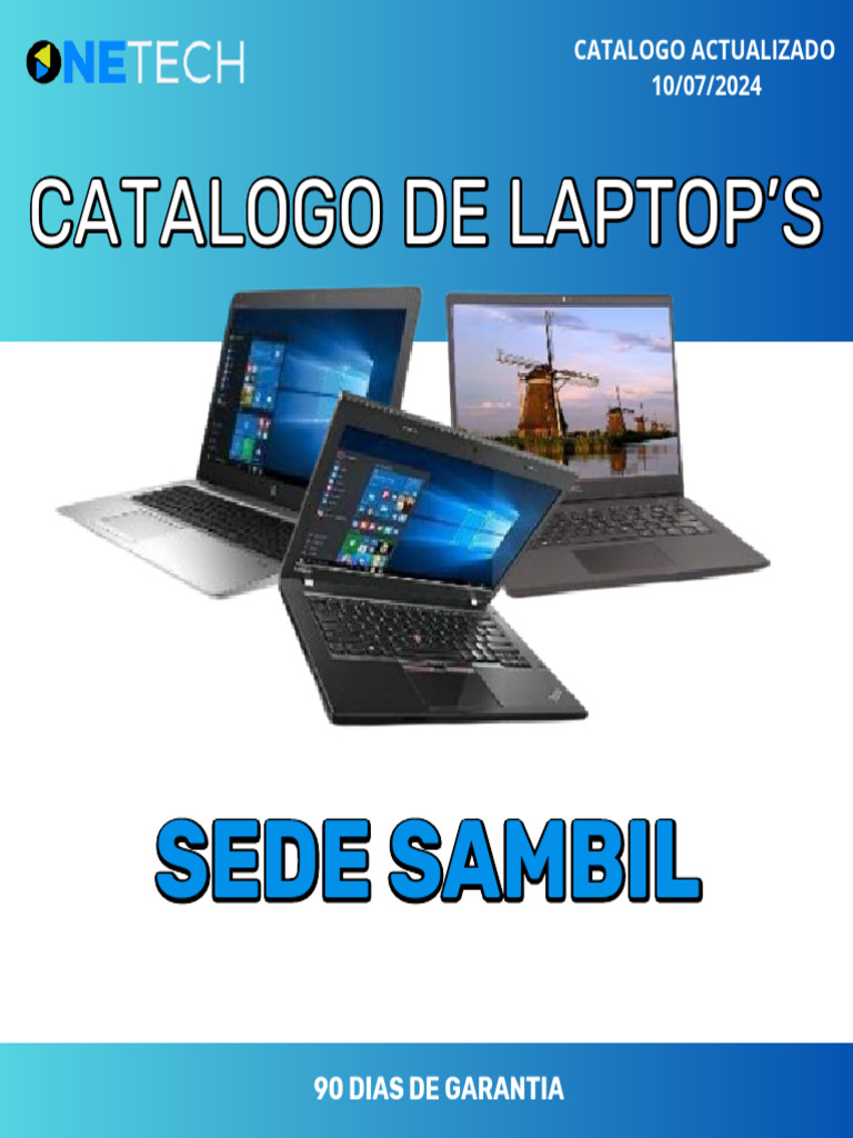 Catalogo Laptop's Onetech Sambil | PDF | Hardware de la computadora ...