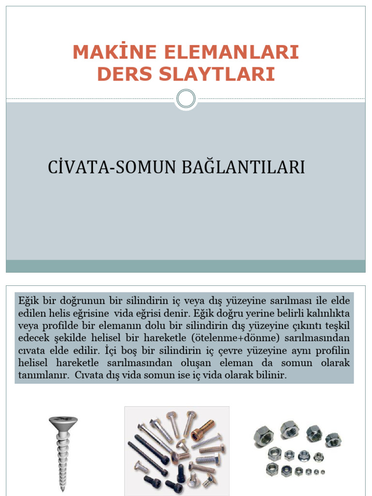 08 Civata Somun Baglantilari | PDF