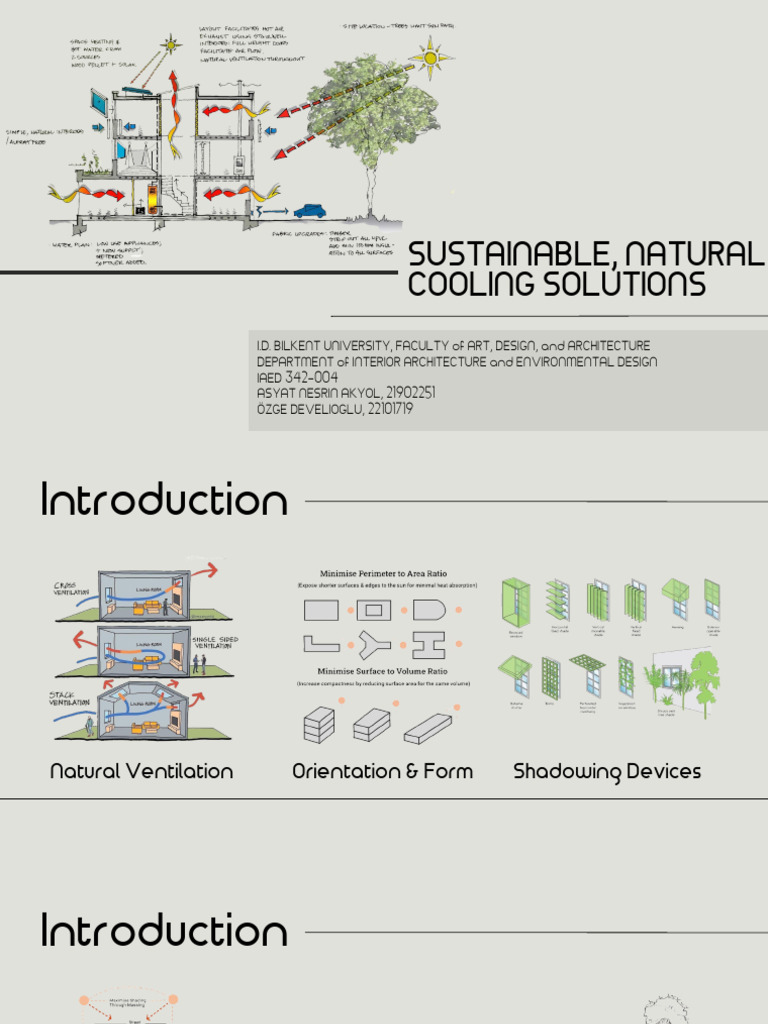 IAED342-Presentation-natural Cooling | PDF | Lighting | Building Engineering