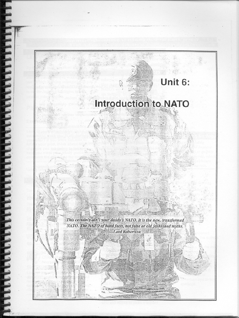 11_Unit 6_Introduction to NATO | PDF