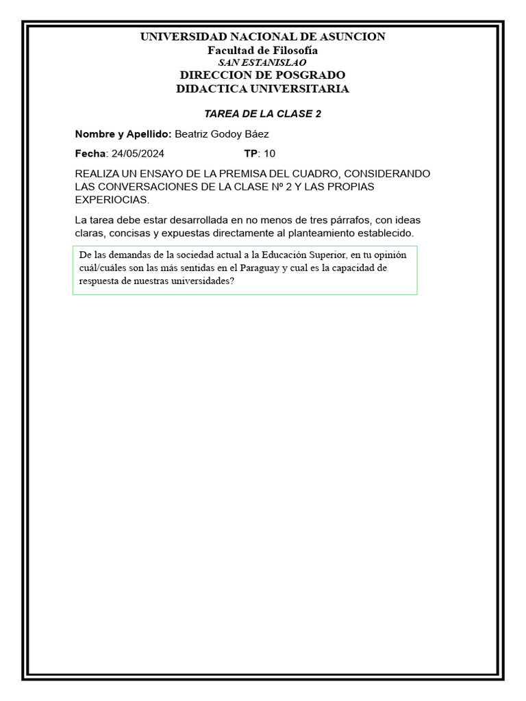 Ensayo | PDF | Sociedad | Aprendizaje