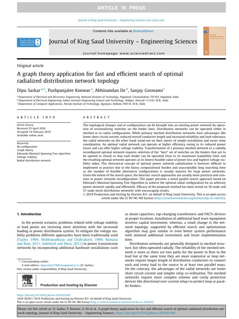 A Graph Theory Application For Fast and Efficient Search of Optimal ...