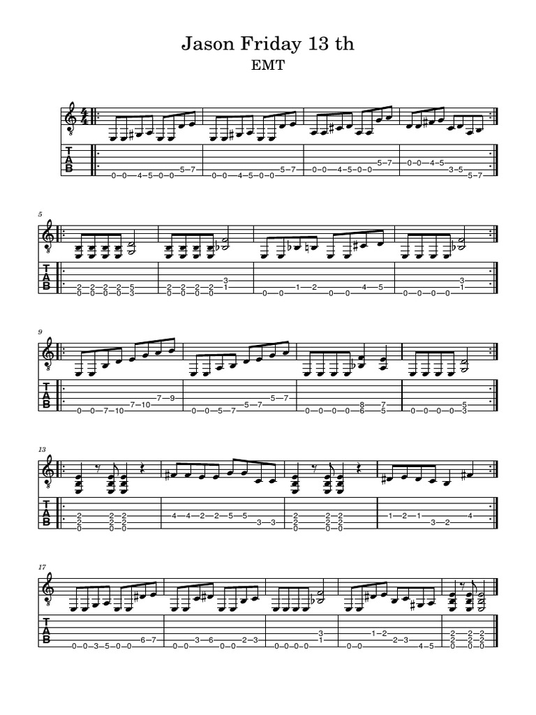 Jason Friday 13 TH | PDF