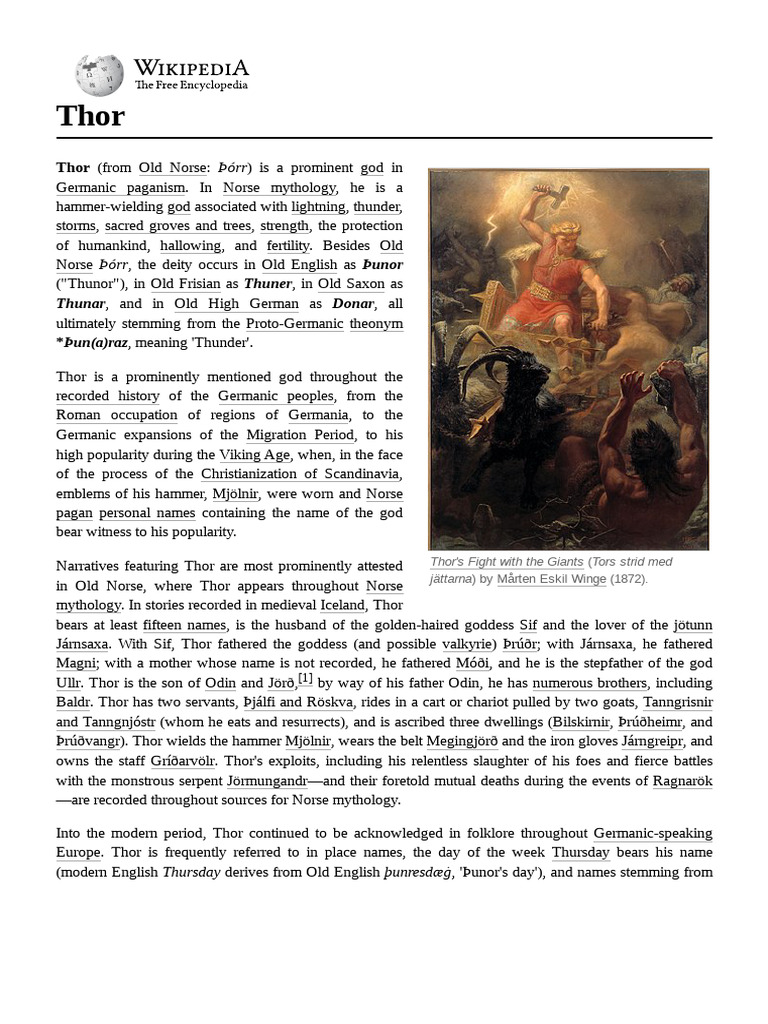 Thor | PDF | Thor | Loki