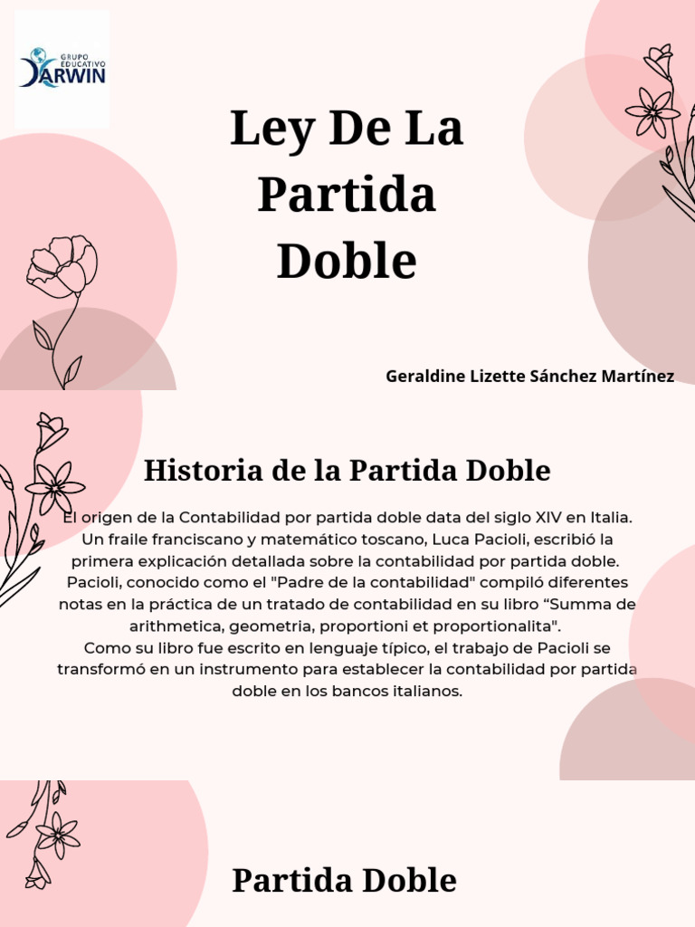 Historia y Reglas de la Partida Doble | PDF | Contabilidad | Economias