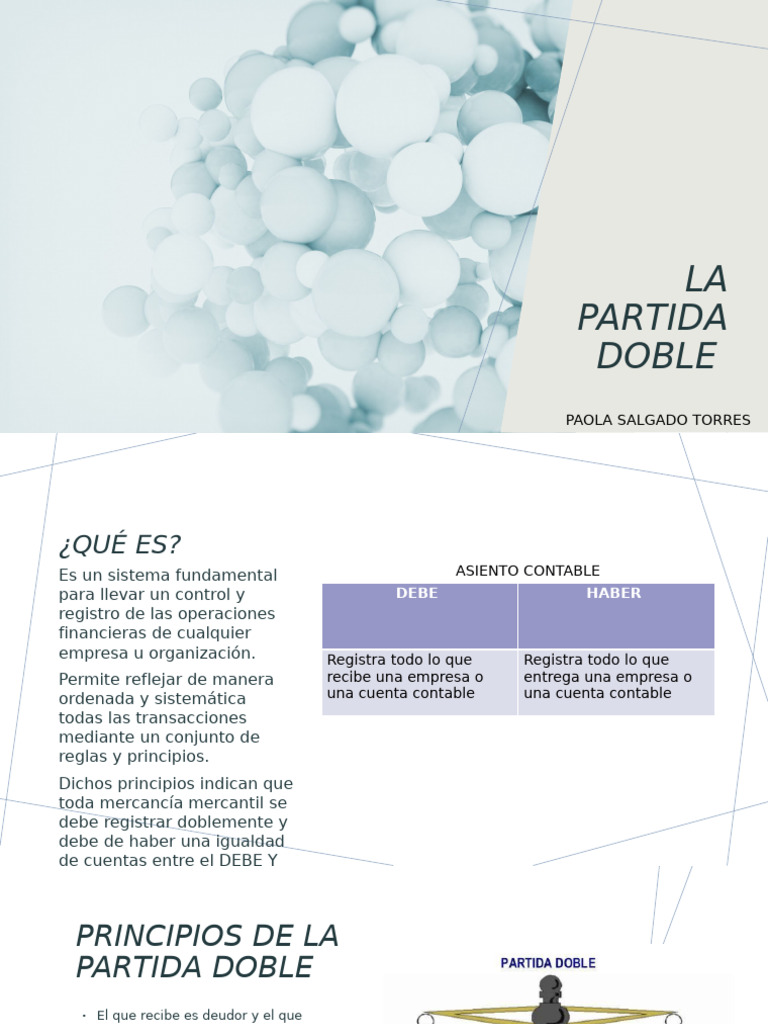 PARTIDA DOBLE | PDF | Contabilidad | Economias