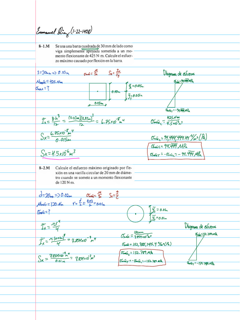 Tarea 1 - Mecánica Estructural 2 | PDF | Pressure | Units Of Measurement