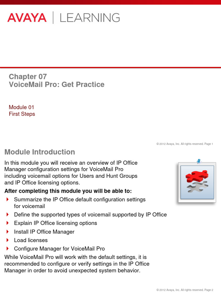 VoiceMail Pro Get Practice | PDF | Voicemail | Port (Computer Networking)