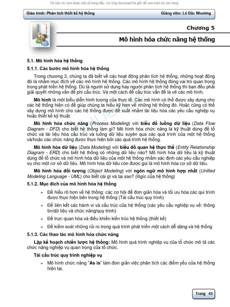 Chuong 5 Mo Hinh Hoa Chuc Nang He Thong Xong 8856 | PDF