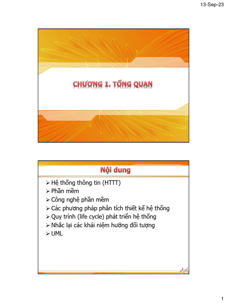 PTTK HDT - Chuong 1 - Tong Quan | PDF