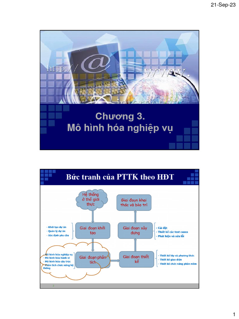 PTTK HDT - Chuong 3 - Mo Hinh Hoa Nghiep Vu | PDF