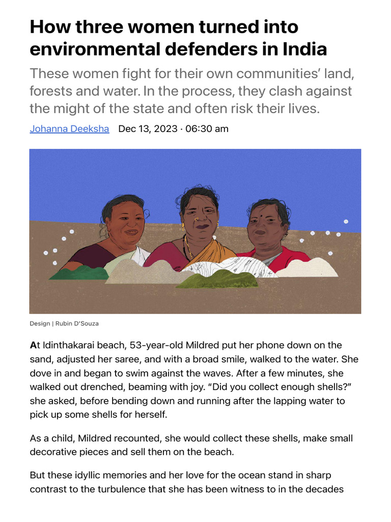 Environmental Activists: Three Women's Fight For Their Communities ...