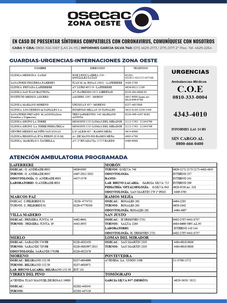 NUEVA CARTILLA OSECAC 2024 Web | PDF