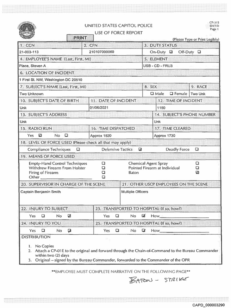 Capd 000003290 | PDF | Use Of Force | Law Enforcement