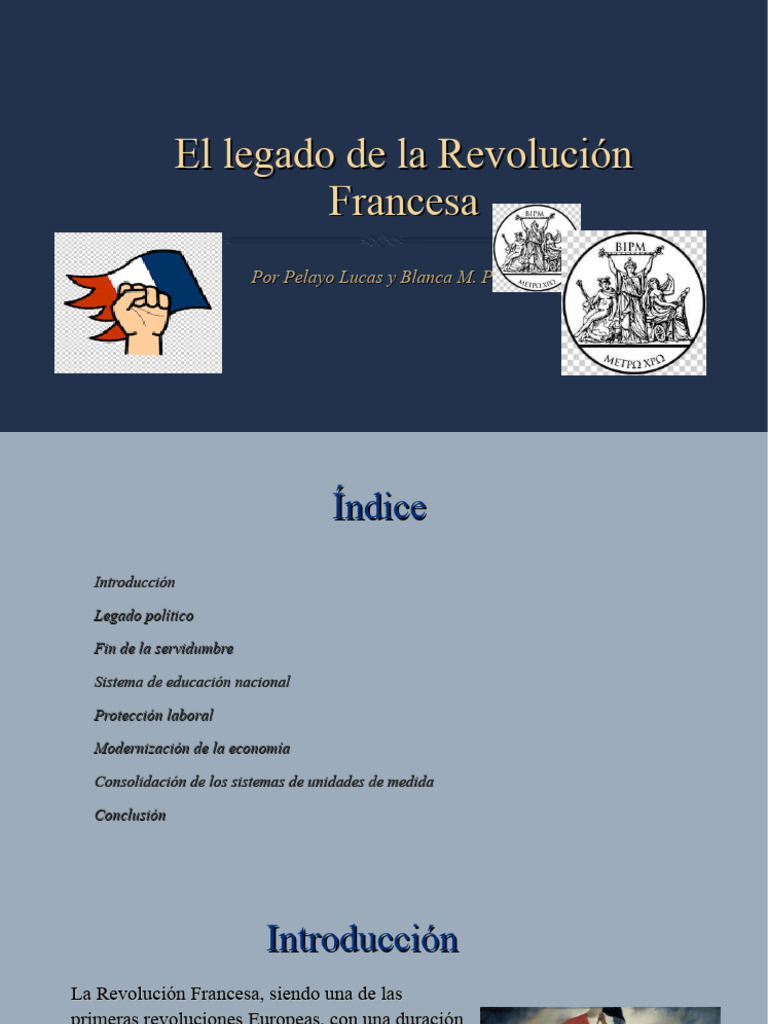Presentación Legado Rev Francesa | PDF | revolución Francesa | Francia