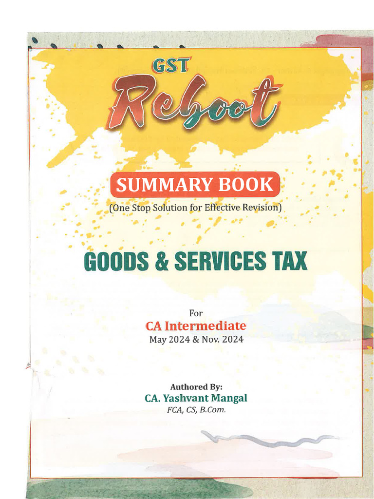 GST Summary Book | PDF