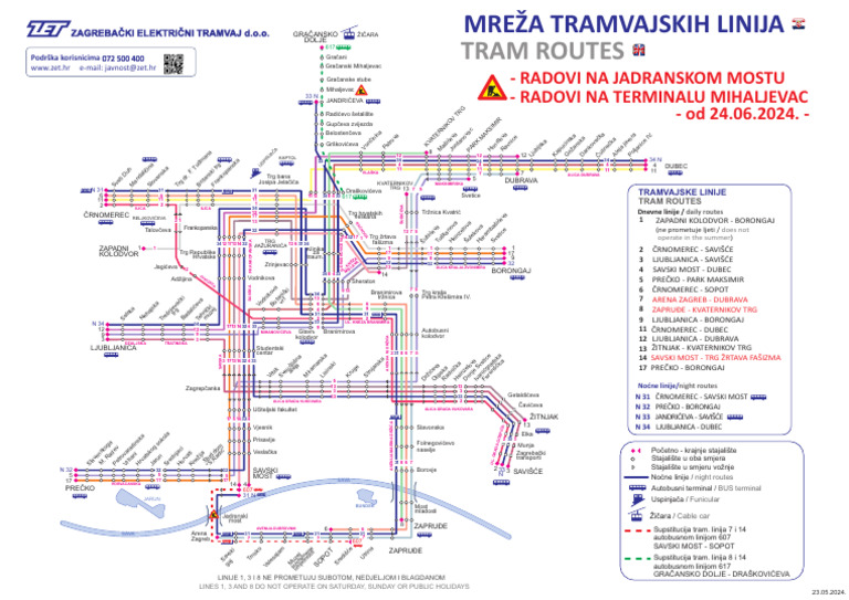Mreža Tramvajskih Linija - 24.6. | PDF