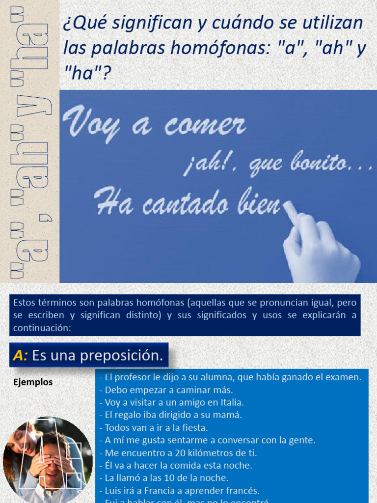 1 Uso de La Letra a Ah Ha | PDF