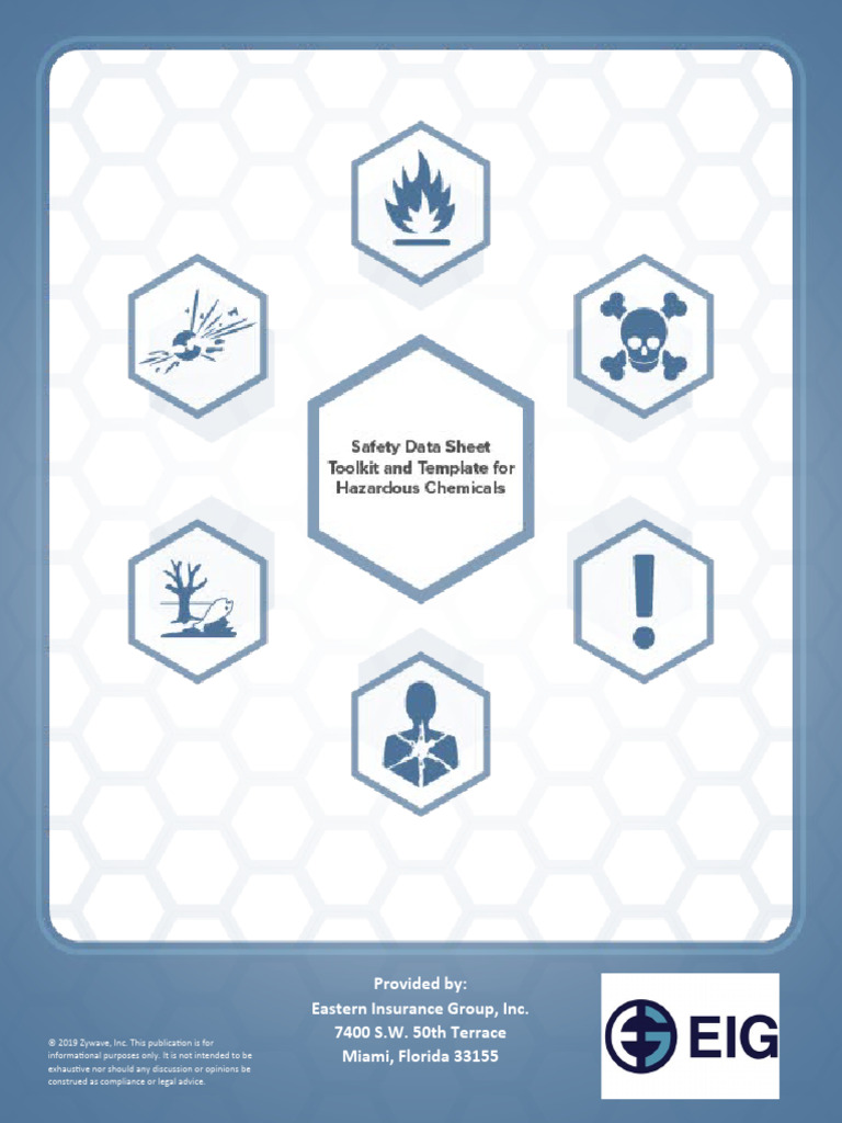 DMI Safety Data Sheet Toolkit and Template for Hazardous Chemicals ...