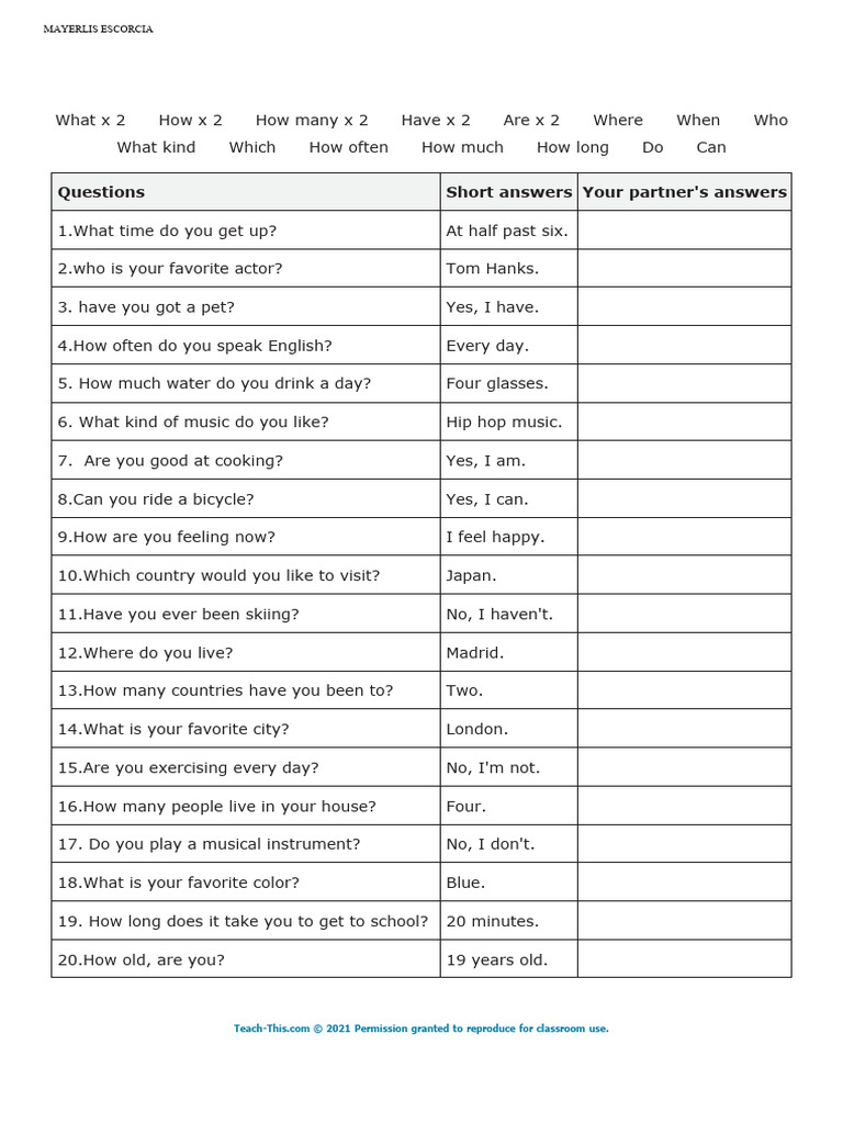 Activity Questions 2 | PDF